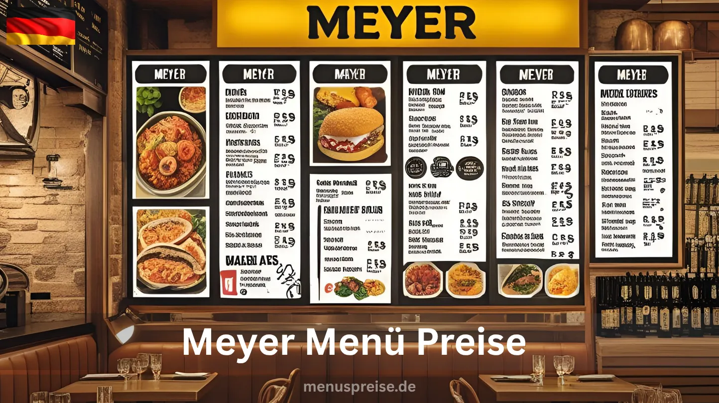 Meyer Menü Preise 2026 – Aktuelle Preisliste & Angebote - Menus Preise - Aktueller Preis in der ...